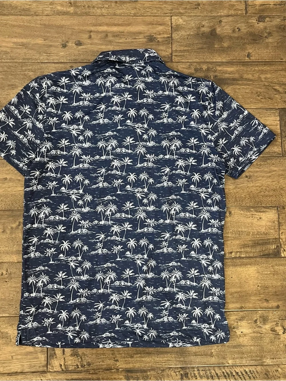 Chaps | Shirts | Mens Nwt Chaps Navy Blue Polo Shirt With Palm Tree ...